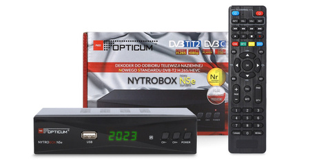 Tuner DVB-T2/C NytroBox NSe H.265 OPTICUM red | RTV \ Dekodery i anteny ...